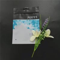 China Custom printed packaging of plastic bags black with zipper for clothing make up tool etc for sale
