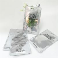 China Custom printed plastic hologram flat bags with zipper for make up tool pen packaging for sale