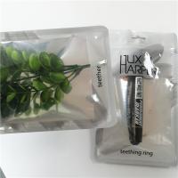 China Custom printed plastic hologram flat bags with zipper for make up tool pen packaging for sale
