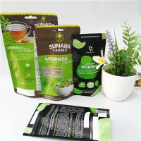 China Customized stand up pouches powder packaging moringa tea bags for sale