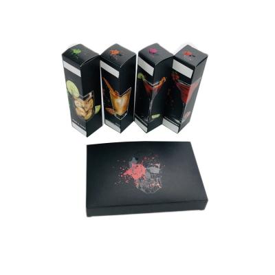 China Black Matte Uv Printing Custom Paper Box For Perfume / CBD Oil Packaging for sale