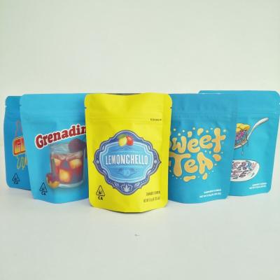 China CBD Packaging  Bag Hamp Flower Packaging Bag Black Mylar Cookies Bag for sale