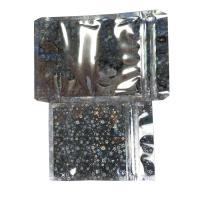 China Three Side Seal Flat Pouches Holographic Packaging Noni Bags For Packing Eyeshadow /Beauty Products With Handle for sale