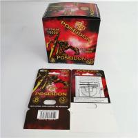 China Male Enhancements Sexual Pill Packaging Rhino 69 Paper Foil Box Display With Paper Cards for sale