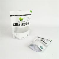 China Digital Printing Chia Seeds Tea Packaging Bag Food Grade Resealable Tea  Pouch With Clear Window for sale