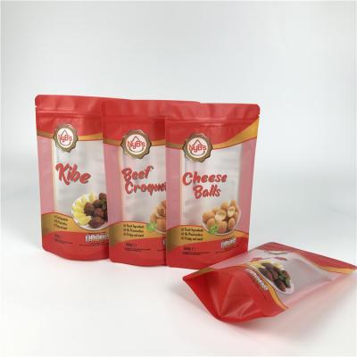 China Plastic GMOPP VMPET Stand Up Zipper Bag With Clear Window for sale