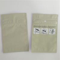 China Kraft Color 180mic 4X6 Herbal Incense Packaging For Flower Seeds for sale