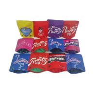 China Ready To Ship Smell Proof 3.5g Pouch Foil Zipper Soft Touch Edible Resealable Cannabis Flower Packaging Mylar Bag for sale