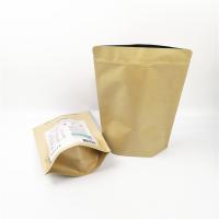 China Kraft Paper Stand Up CYMK 6oz 8oz Snack Bag Packaging for sale