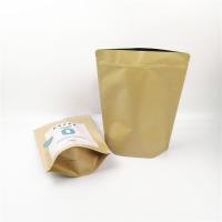 China Kraft Paper Stand Up CYMK 6oz 8oz Snack Bag Packaging for sale
