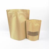 China 100g 250g Coffee Powder CYMK VMPET Kraft Paper Zipper Bag for sale