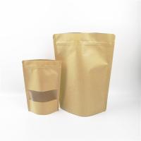 China 100g 250g Coffee Powder CYMK VMPET Kraft Paper Zipper Bag for sale
