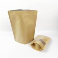China 100g 250g Coffee Powder CYMK VMPET Kraft Paper Zipper Bag for sale