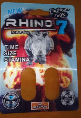 China Moisture Proof 12mm Cap Rhino 96 Capsule Packaging Card for sale