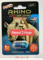 China Moisture Proof 12mm Cap Rhino 96 Capsule Packaging Card for sale
