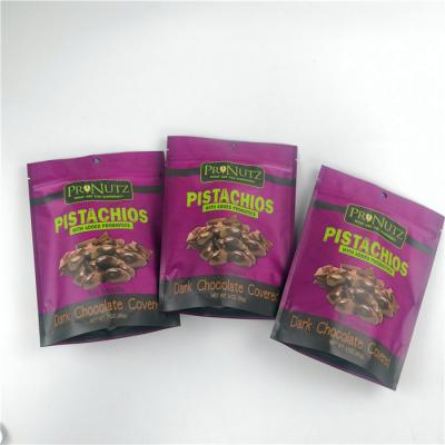 China Custom logo laminated heat sealing vacuum packing bags for nuts packaging for sale