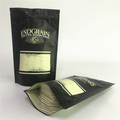 China Matte Aluminum Foil Stand up Pouch Packaging Coffee Packaging Bags Mylar Bags for sale