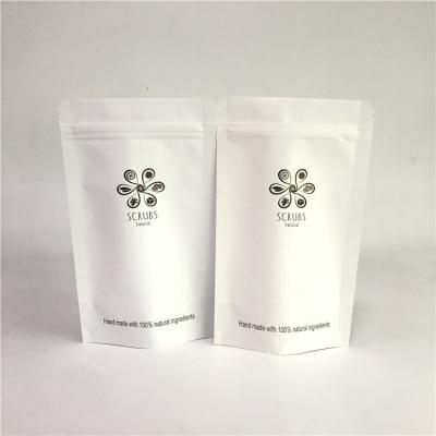 China Hot Stamping Stand Up 110 Micron MOPP Kraft Paper Bags for sale