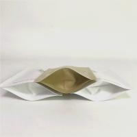 China Hot Stamping Stand Up 110 Micron MOPP Kraft Paper Bags for sale