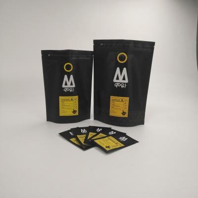 China Customized Stand Up Biodegradable Packaging Coffee Bag 250g 500g Coffee Tea Food Grade Packaging Bag With Valve for sale