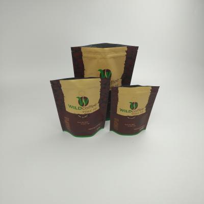 China Stand Up Food Grade Biodegradable Coffee Packaging Bags Custom Printed Packaging Aluminium Foil Tea Pouches for sale