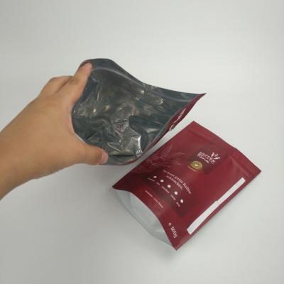 China Stand Up Food Grade Packaging Coffee Bag  Biodegradable Compostable 250g Coffee Bean Packaging Bags With Valve for sale