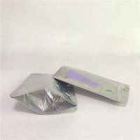 China Digital Printing Clear Front and Holographic Back Holographic Bags for  Cosmetic Packaging for sale