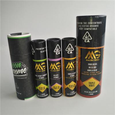 China Custom Paper Box For 10ml 30ml 50ml E-Liquid And Cbd Oil Bottle Packaging Paper Tube Cylinder Box For Hepm Packaging for sale