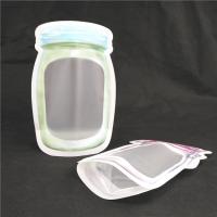 China Customized Reusable Special Shaped Stand up Plastic Pouch For Food Juice Milk Jelly Liquid for sale