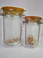 China Special Shape Bags Glossy Stand up Bags with Zipper Plastic Bags for Nuts Packaging for sale