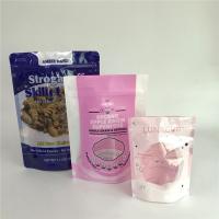 China Hot Sale Glossy Stand up Packaging Bags with Window MylarPlastic Bags for Snacks Packaging for sale