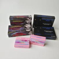 China Custom Logo Recycled Cosmetic Contact Lenses Packaging Paper Box Glossy Pills Eyelash Rectangular Makeup Packing Paper B for sale