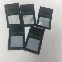 China UV print KUSH PE Prevent children from opening tobacco bags with window for sale