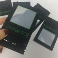China UV print KUSH PE Prevent children from opening tobacco bags with window for sale