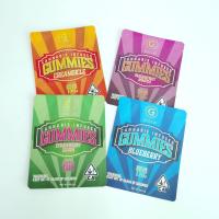 China Digital Printing Three Side Sealed Pouches Customized Flat Bags with Zipper for sale