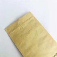 China Custom Accepted Stand up Eco-Friendly Bags Kraft Paper PLA Bags with Zipper for sale