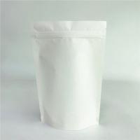 China Digital Printing White Kraft Paper Biodegradable Bags with Zipper for sale