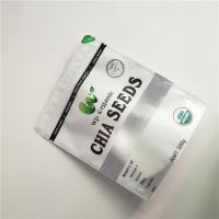 China Digital Printing Transparent Flat Pouches Zip Lock Customized Plastic Bags for sale