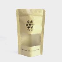 China Custom Accepted Zip Lock Kraft Paper Bags with Hot Stamping for sale