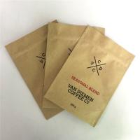China Kraft Zip Lock Stand up Pouches with Tear Notch and Matte Window for sale