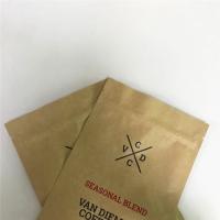 China Kraft Zip Lock Stand up Pouches with Tear Notch and Matte Window for sale