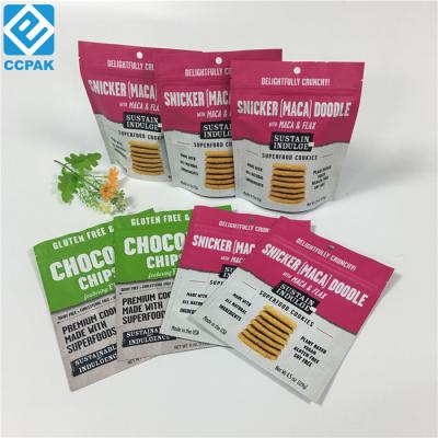 China Resealable Food Pouch Bags with Zip Lock Pakcgaing Bags for Nuts Dry Fruit for sale