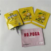 China Matte blue cosmtic packaging bags customized flat foil sachets for sale