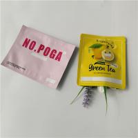 China Matte blue cosmtic packaging bags customized flat foil sachets for sale