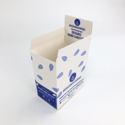 China Custom Matt Film UV Embossed With 400g 350g Thickness White Cardboard For 30ml 60ml Bottles Display Paper Box Packaging for sale