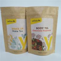China Compostable Stand Up Tea Bag Flour Packaging Kraft Paper Bags For Pet Food for sale