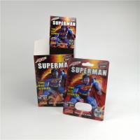 China Superman 500k Sex Pill 3d Blister Plastic Cards Packaging For Male Enhancement for sale