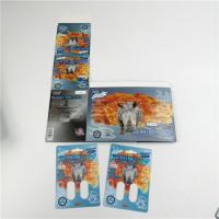 China Newest Design 600k 700k Rhino Blister Card 3d Lenticular Card For Male Enhancement Pills Packaging for sale