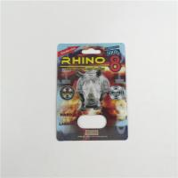 China Stock Rhino 99 500K Blister Card Packaging  For Male Enhancement Pills 24ct Display Box for sale