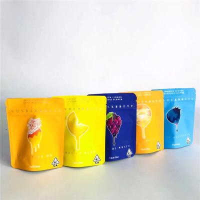 China Custom Accepted Stock Gummy Packaging Bags Soft Touch  Stand up Bags for sale